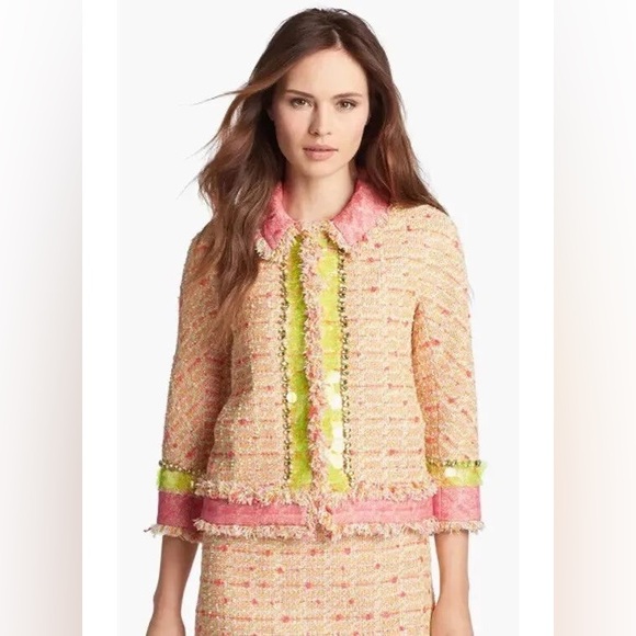 kate spade | Jackets & Coats | Kate Spade 498 Milla Tweed Embellished ...